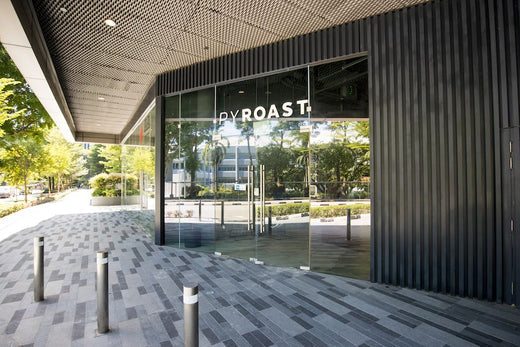 PYROAST, Sleek Black & Minimalist Coffee Bar At Kent Ridge Science Par